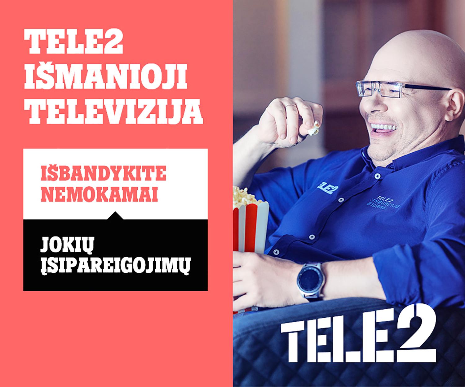 Nauji „Tele2“ pasiūlymai: nuo išmaniosios televizijos iki nuolaidų ...